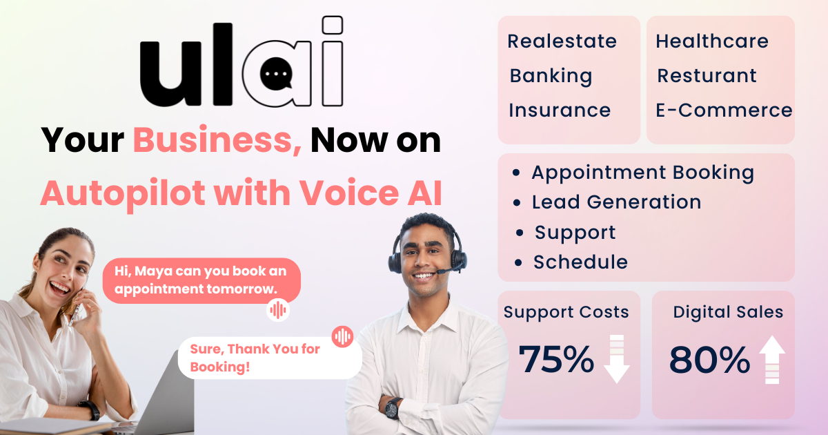 Ulai | #1 AI Voice Agent Platform for Enterprises Business